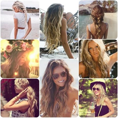 Направете сами Солен спреј за коса за совршена летна фризура Косы Бохо