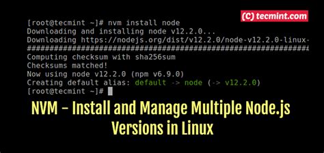 nvm instal dan kelola beberapa node versi js di linux ilinuxgeek