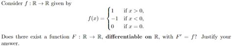 Solved Consider F RR Given By F X 110 If X 0 If X
