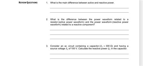 Solved REVIEW QUESTIONSWhat Is The Main Difference Between Chegg