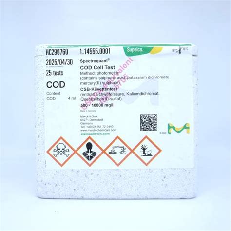 Jual Cod Cell Test 500 10 000merck1145550001 Test Kit25 Tests