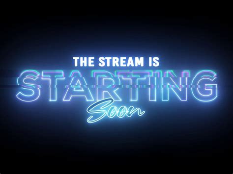 Stream Starting Soon Animated Twitch Stream Overlay 