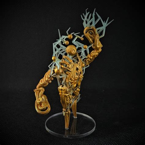 3d Printable Lightning Golem By Wildcraft Foundry