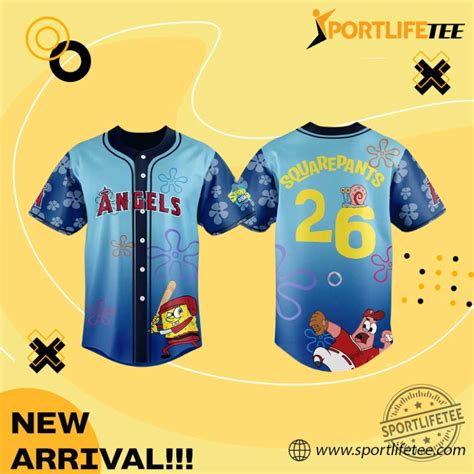 Los Angeles Angels X Spongebob Squarepants Night 2026 Baseball Jersey