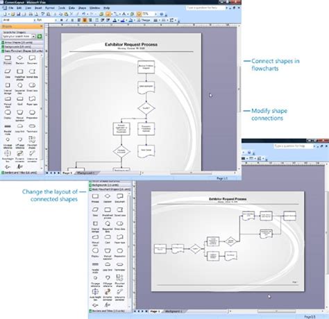 4 Connecting Shapes Microsoft Office Visio 2007 Step By Step Book
