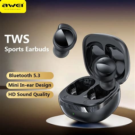 Awei Fone De Ouvido Bluetooth T Tws Para Esportes V Fone De Ouvido Sem Fio