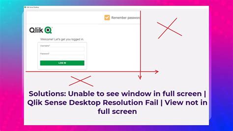 Qlik Sense Desktop Unable To See Window In Full Screen Resolution Fail View Not In Full