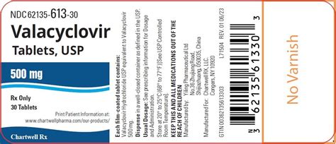 Valacyclovir Package Insert Prescribing Information Moa