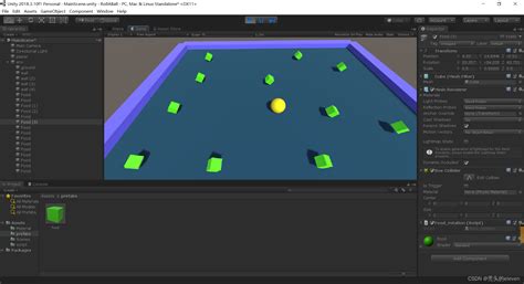Unity开发案例rollaball（6）之控制游戏对象旋转unity旋转简单案列 Csdn博客