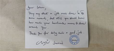 Ishan Chauhan On Linkedin Its A Good Friday 😃 Just Received This Hand Written Card From Blackbox