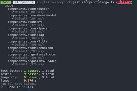 next js storybook storyshotsでスナップショットイメージによるuiテストを実現する