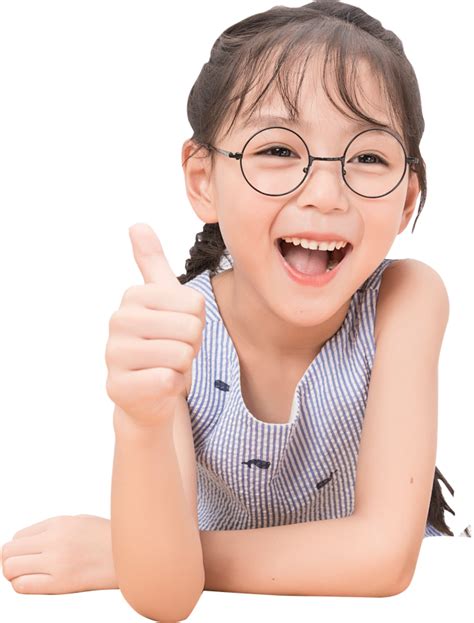 女孩 棒 戴眼镜