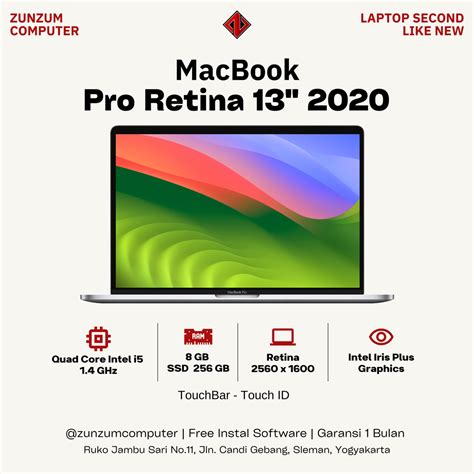 Jual Macbook Pro Retina Touchbar M Ram Gb Flash Storage Gb Mulus Shopee Indonesia