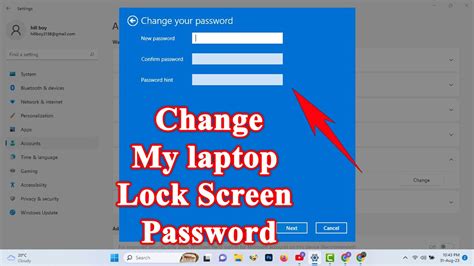How To Change Laptop Lock Screen Password YouTube
