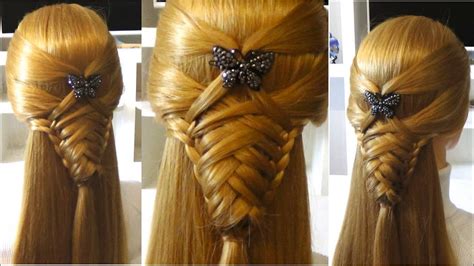 Прическа в школу на длинные волосы 2018 Причёски из Кос🔵school