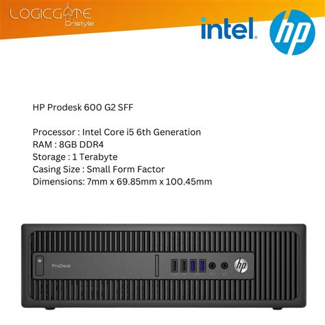 HP Prodesk G SFF I Thgen Gb Ddr TB Hdd Intel Th Generation Barebone Shopee