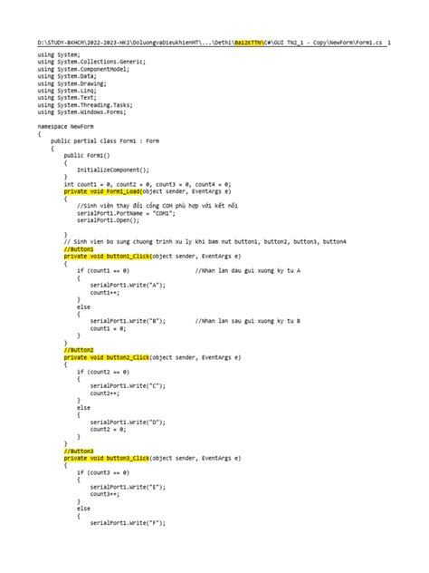 Form1 Bai2kttn Cs Pdf Computer Programming Object Oriented