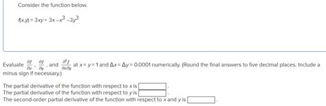 solved consider the function below f x y 3xy 3x−x3−3y3