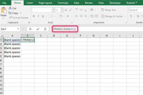 How To Remove Leading Trailing Spaces In Entire Column Data