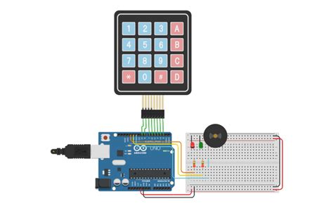 Circuit Design Alarme Tinkercad