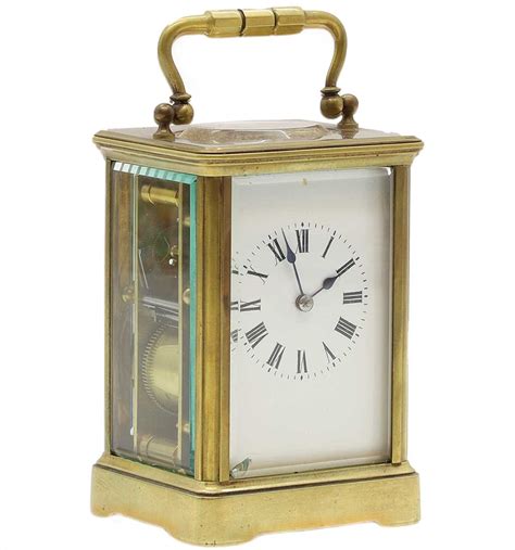 Lot 437 A Brass Carriage Clock