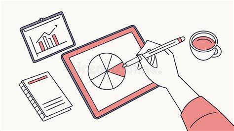 Hand Drawing Pie Chart Data Visualization And Business Presentation Vector Design Generative