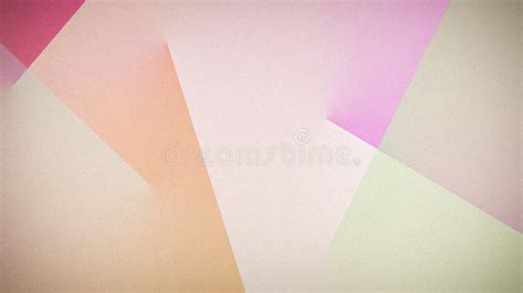 Soft Pastel Geometric Abstract Background With Overlapping Shapes A