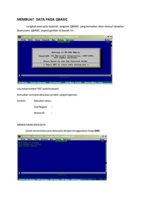 Membuat DATA Pada Qbasic DOCX