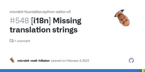 [i18n] missing translation strings · issue 548 · microbit foundation