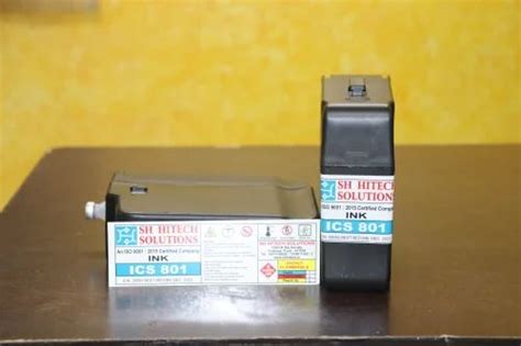 Black Industrial Batch Coding Ink Makeup Bottle Packaging Size 750