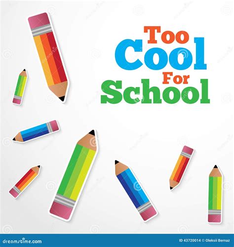 Too Cool for School Vector Background Stock Vector - Illustration of ...