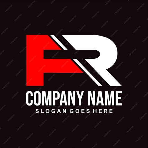 Fr Logo Vector Design Letter F R Logo Design Premium Vector