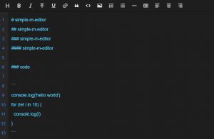 Simple Customizable Markdown Editor For Vue Vue Script