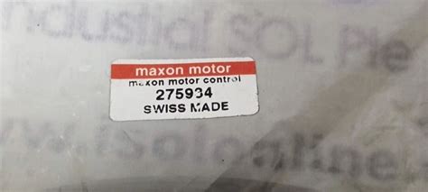 Maxon Motor Control 275934 Encoder Cable New A6 40 Eur 69 56 Picclick De