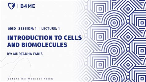 Mgd S1l1 Introduction To Cell And Biomolecules Youtube