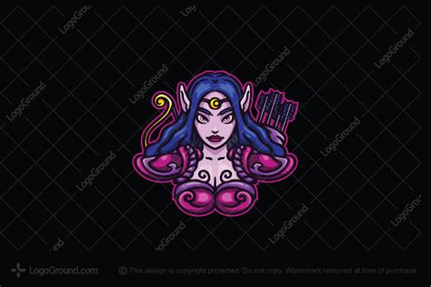 Night Elf Archer Gaming Logo