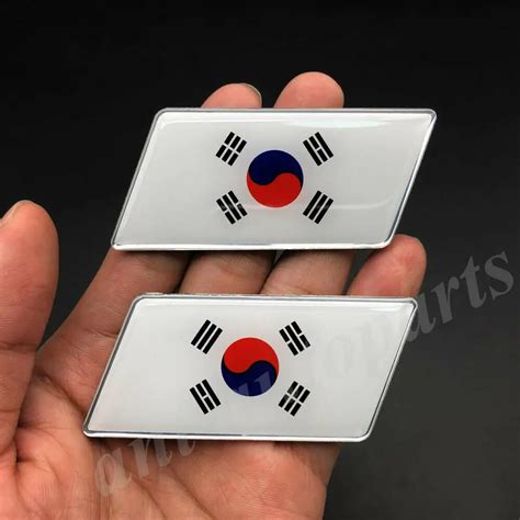 한국 국기 자동차 펜더 엠블럼 배지 오토바이 페어링 데칼 스티커 2x차량용 스티커 Aliexpress