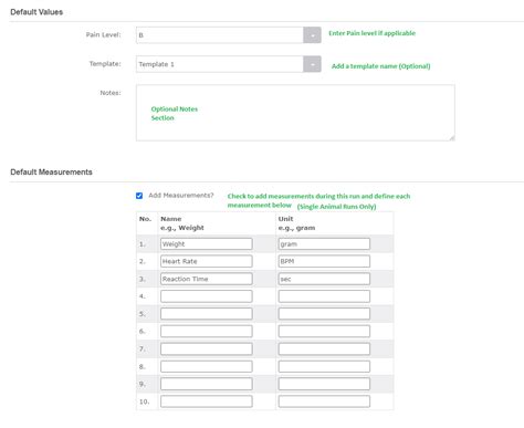 Create Run Templates