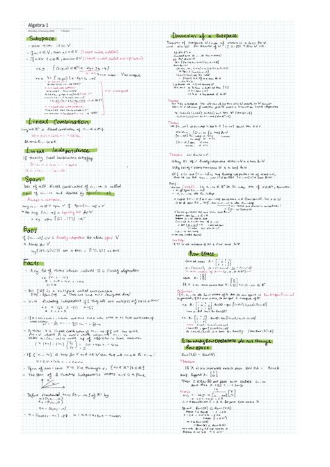Algebra Week Notes MATHS Studocu