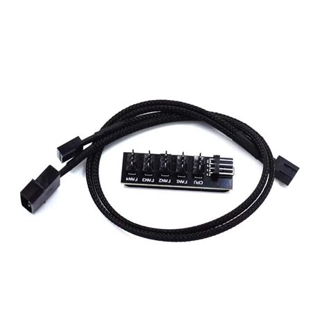 1 ~ 5 팬 허브 스플리터 4 핀 Pwm Pwm 레귤레이터 12v Cpu 쿨러케이스chasis 냉각 팬 전원 케이블 어댑터