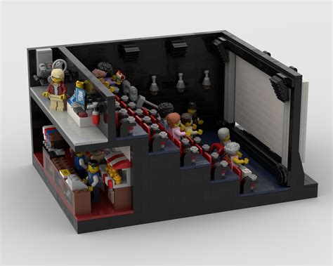 Lego Moc Cell Phone Theater By Rovivruselos Rebrickable Build With Lego