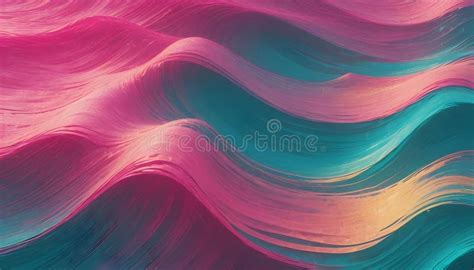 Abstract Background Featuring A Series Of Wavy Lines In Pink And Blue Creating A Dynamic And