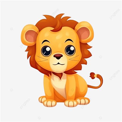 사자 귀여운 캐릭터 배경 손으로 그린 사자 Png 일러스트 및 이미지 에 대한 무료 다운로드 Pngtree