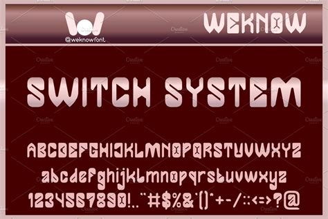 Switch System Font Creative Market