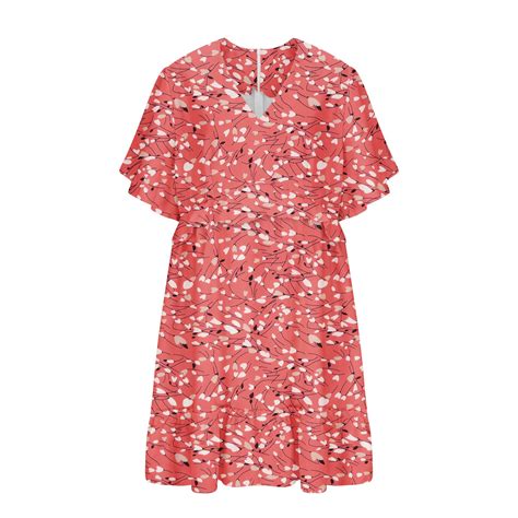 Vupsgez Summer Dress Womens Fashion Loose Plus Size Summer Ditsy Floral