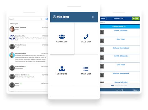 Real Estate Crm App Mobile Web App Wise Agent