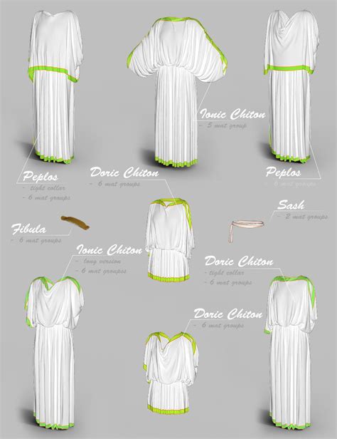 Dforce Classical Chitons For Genesis 9 And 8 Daz 3d