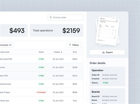 Invoices Page By Haythem Gataa On Dribbble
