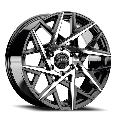 Torque Wheels Tahoe Tw424c Summit Gloss Black Machined 6 Lug Wheel