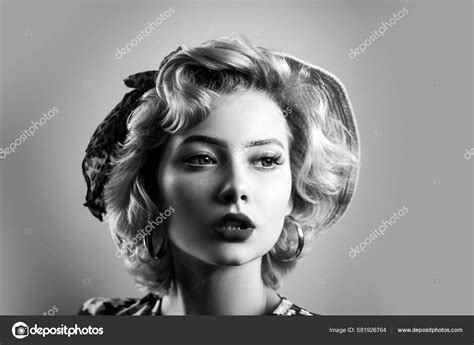 Vintage Pin Up Girl Photography Black And White